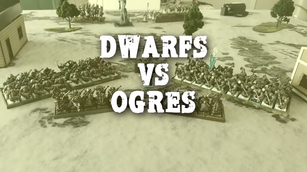 Kings of war Battle Report Ogres Vs Dwarfs - YouTube