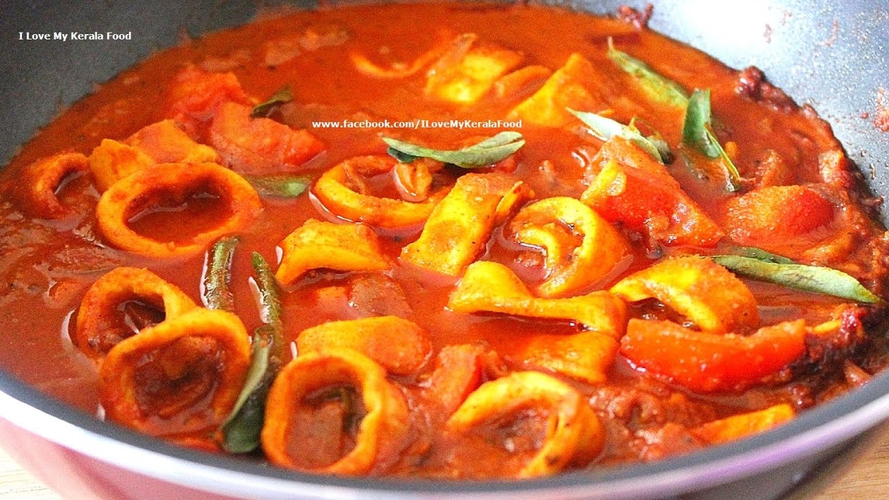 Kanava/ Koonthal Varutharachathu (Kerala Squid Curry)- chinnuz' I Love ...