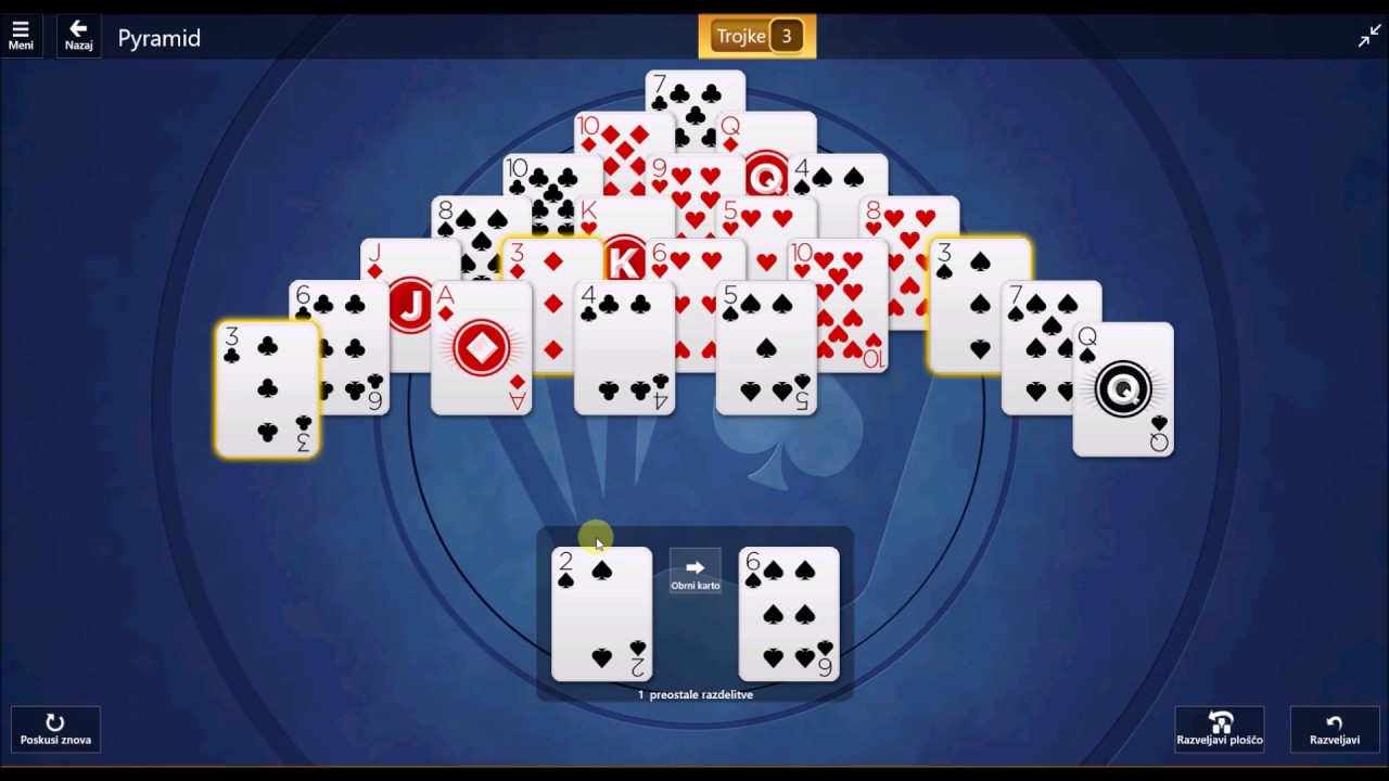 Microsoft Solitaire Collection - Pyramid June 29 2017 - YouTube
