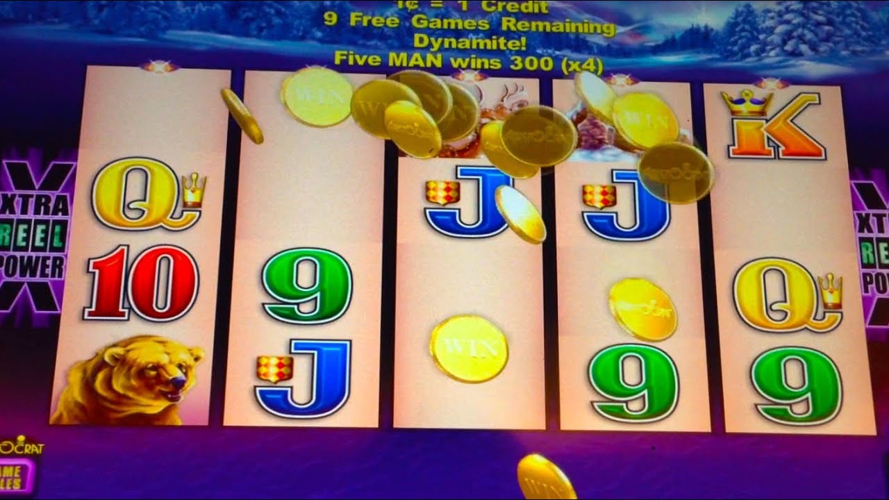 Aristocrat's Timber Wolf slot machine - nice bonus win - YouTube