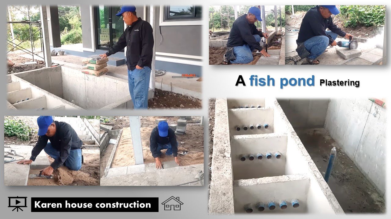 How to plaster a fish pond [My Construction EP19 by Punu] - YouTube