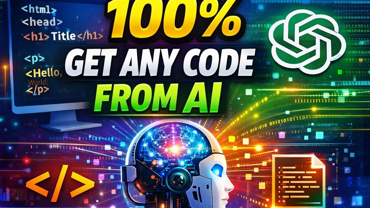 Create any html code using chat gpt,💯% . - YouTube