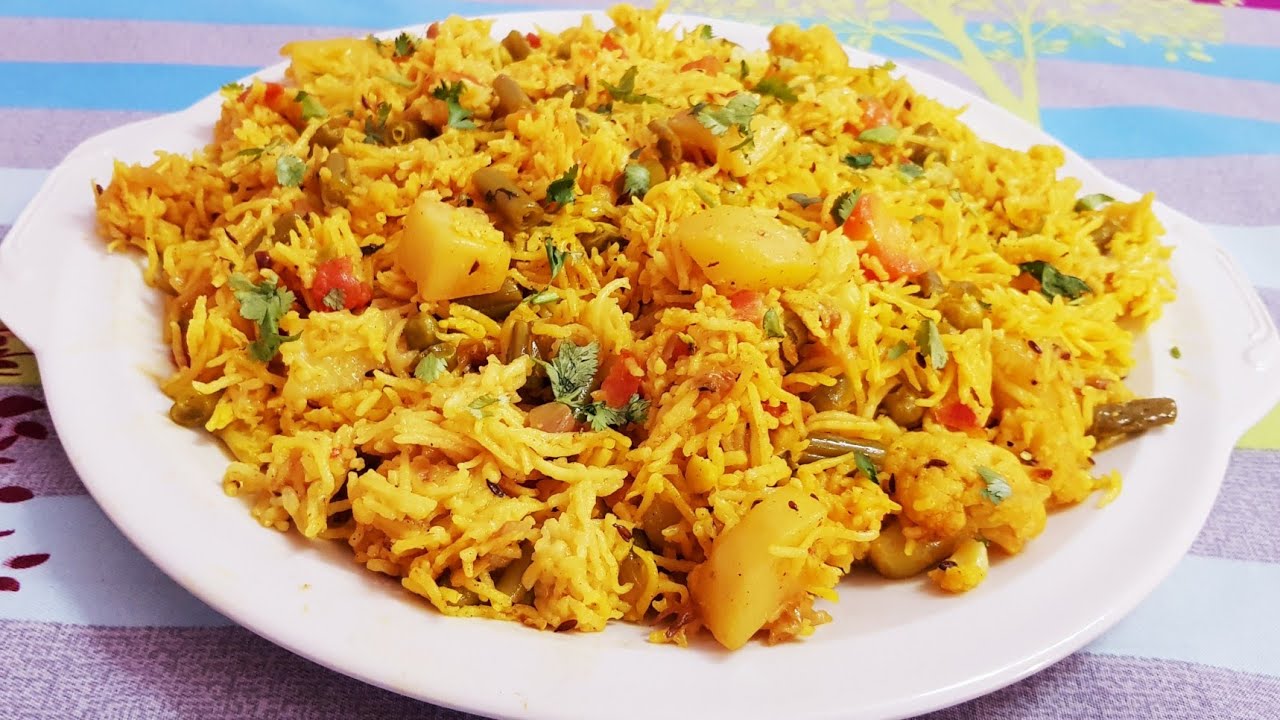 Subz pulao - Mixed Vegetable Pulao - YouTube