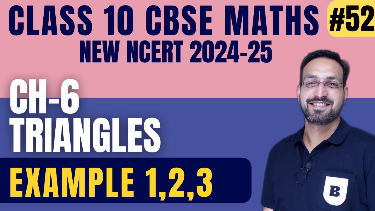 class 10th maths | Ch 6 Triangles | Examples 1 , 2 , 3 | Ncert | Cbse ...