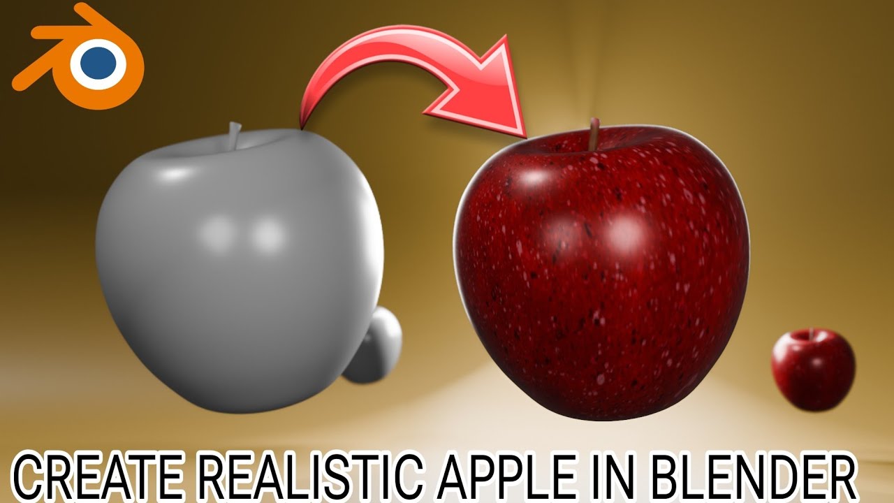 how to create realistic apple in blender. Best tutorial in hindi - YouTube