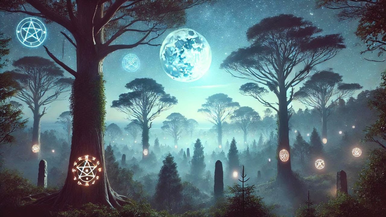 Peaceful Night Over a Druidic Forest | Peaceful 432Hz Celtic Music ...