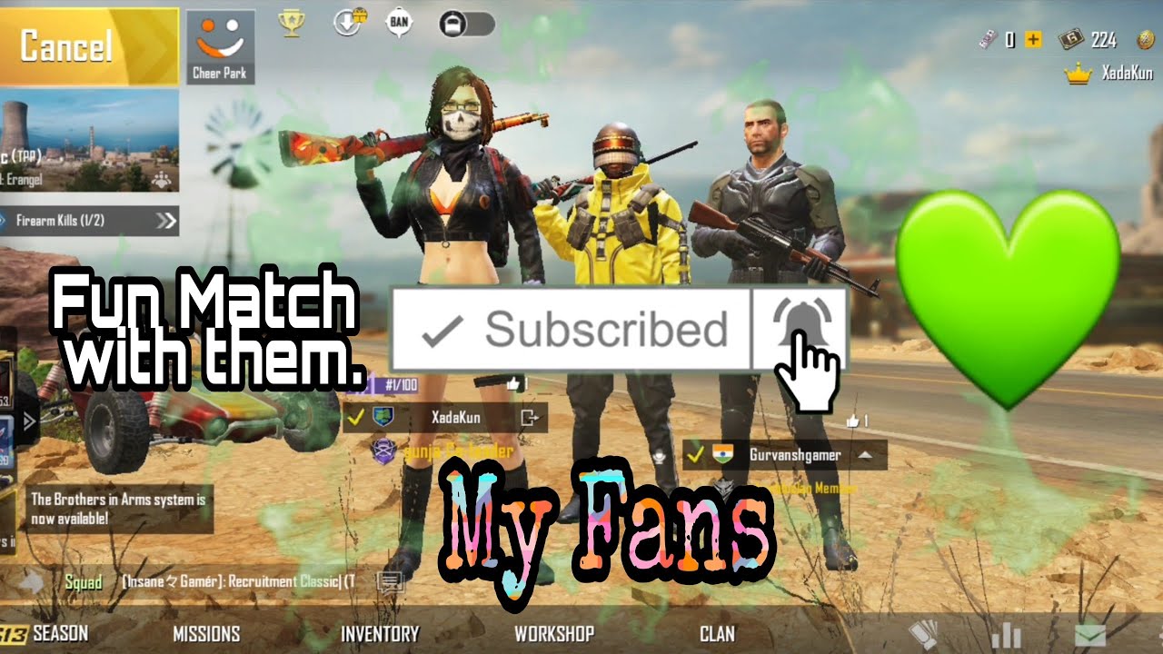 Fun match with fans [ PUBG Mobile - YouTube