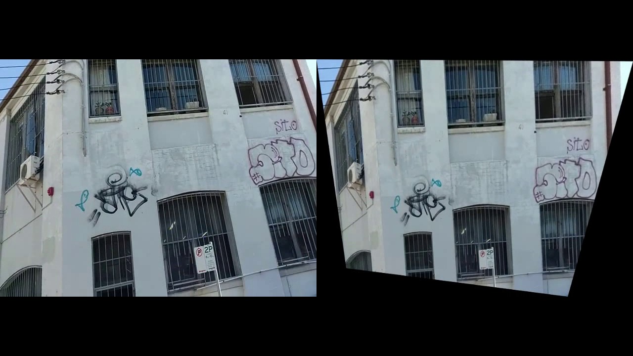 Homography cascading, sample 3 - YouTube