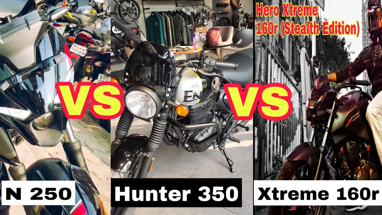 Ride Review of N 250 , Hunter 350 , Xtreme 160r. - YouTube