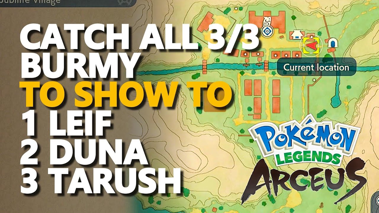 Catch a Burmy to show to Leif Duna and Tarush Pokemon Legends Arceus ...
