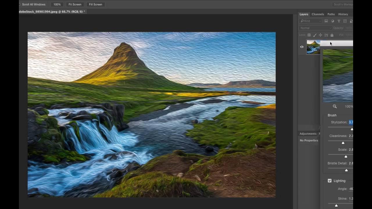 Turn Your Photo Into an Oil Painting With One Click in Photoshop - YouTube