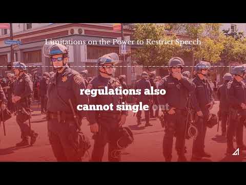 Limitations on the Power to Restrict Speech - YouTube