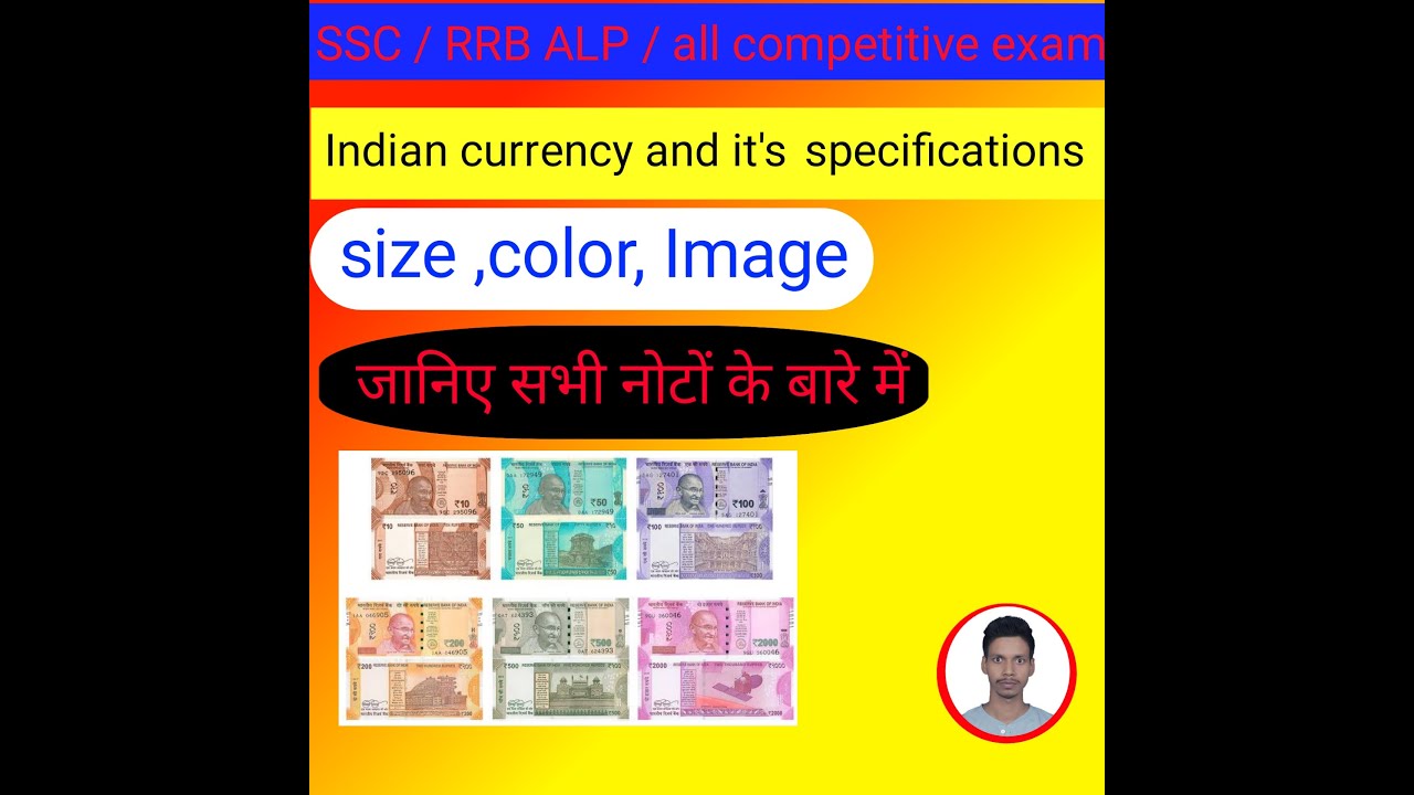 Indian currency, rupees, notes it's colour,size backside image#ssc # ...