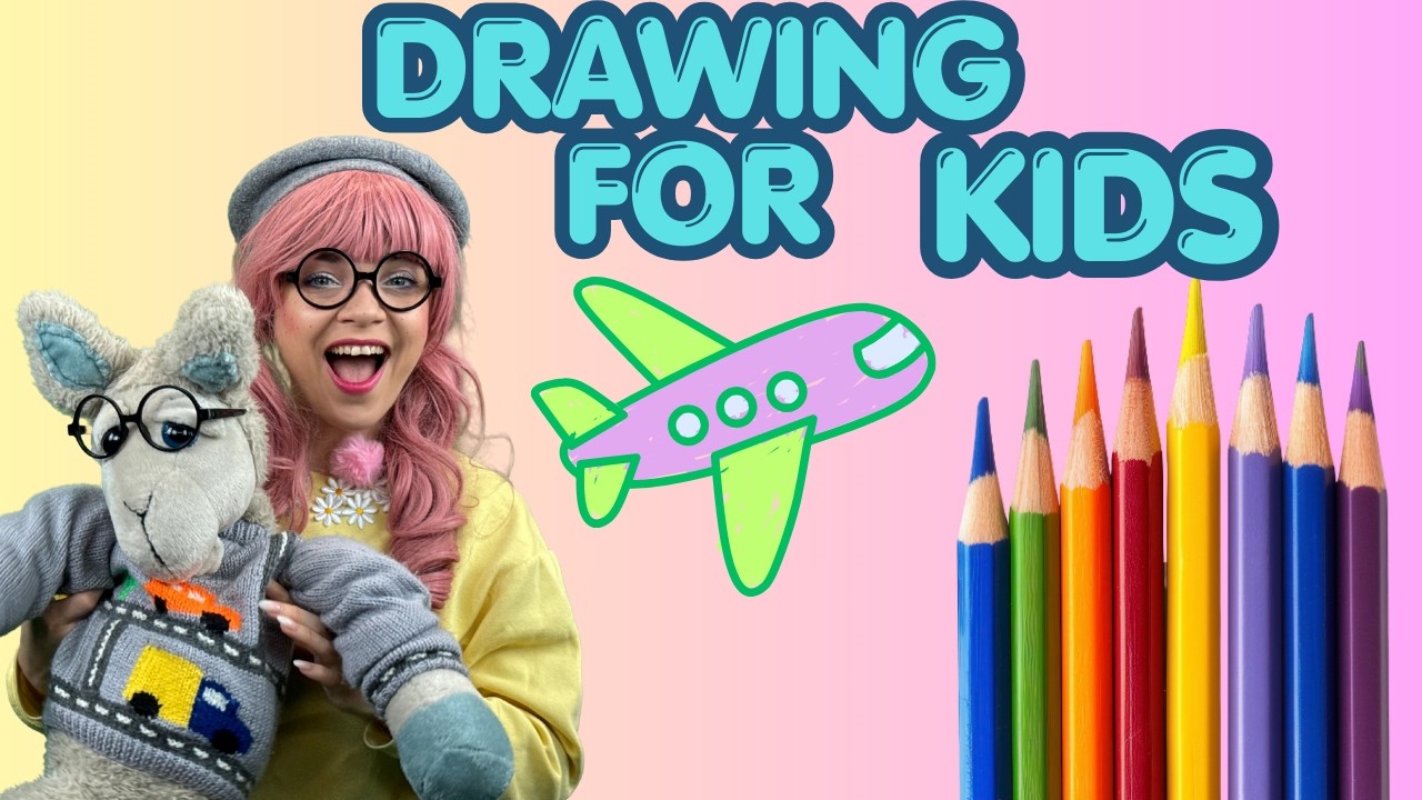 🌞🌼🐟🏠🧒🎨Learn How to Draw! Simple Drawings For Kids | Ayu and Gigi | For ...