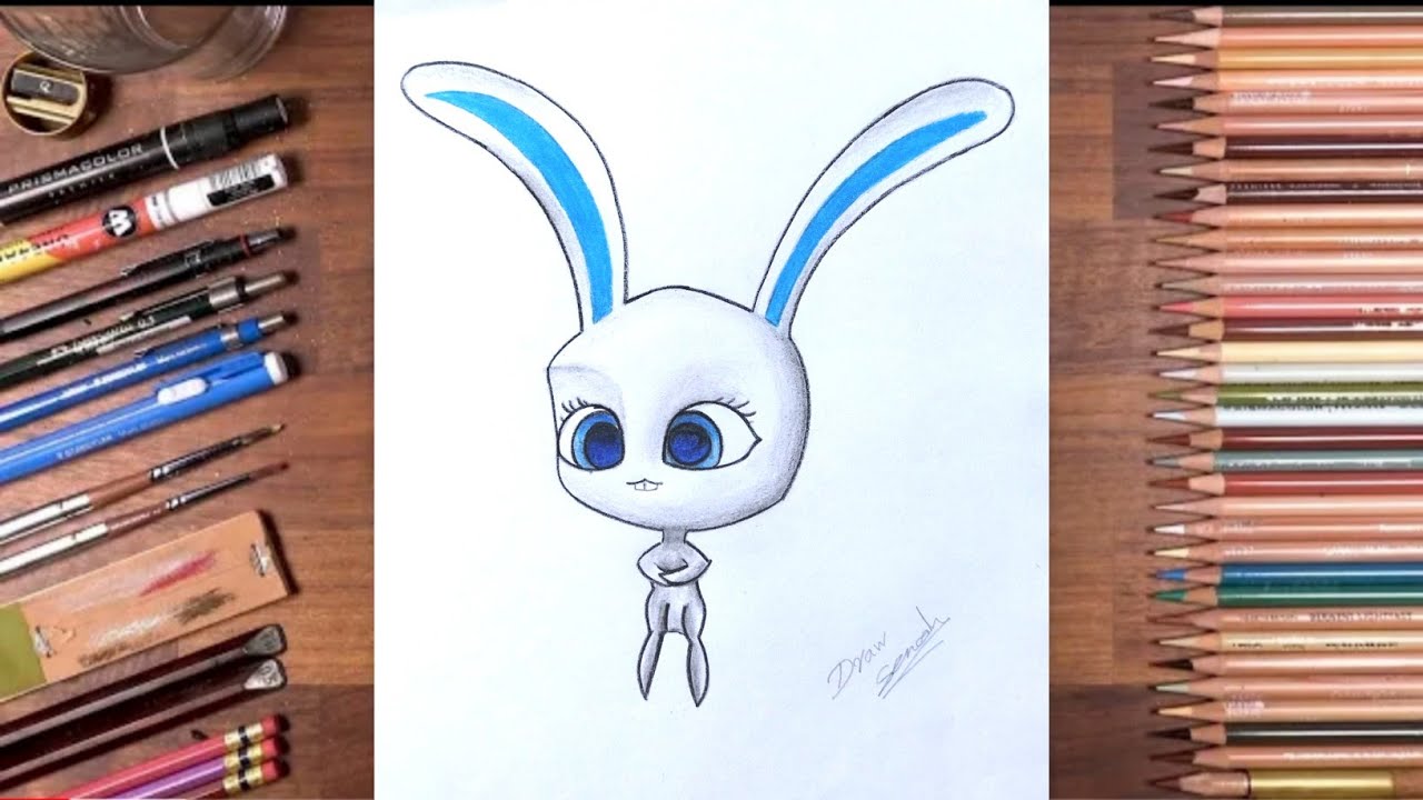 How to draw Rabbit Miraculous and Kwami Fluff step by step and easy ...