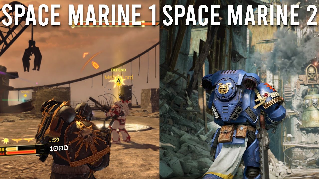 Warhammer 40K Space Marine 1 (2011) and 2 (2024) Multiplayer over the ...