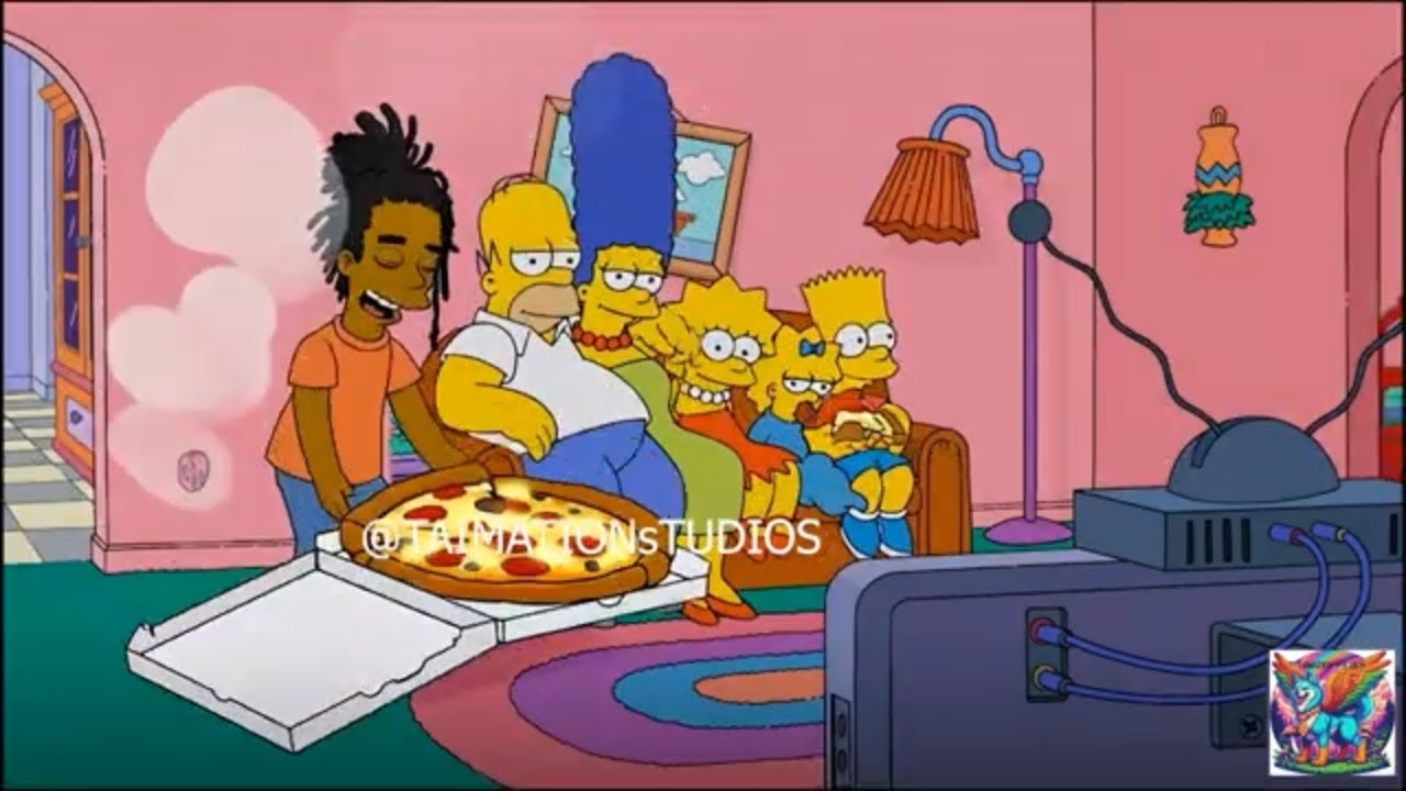 NEW Simpson intro PIZZA PIZZA - YouTube