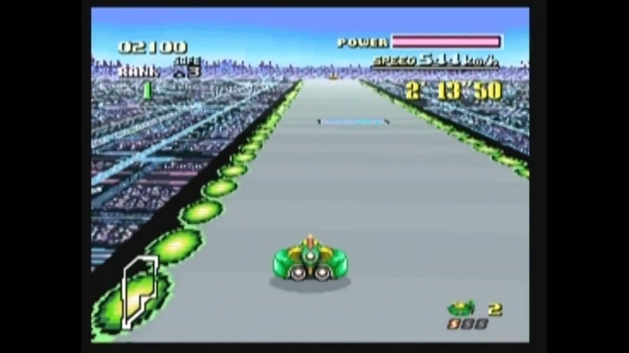 F-Zero SNES Futuristic Racing Game Play with Optimus Grind - YouTube