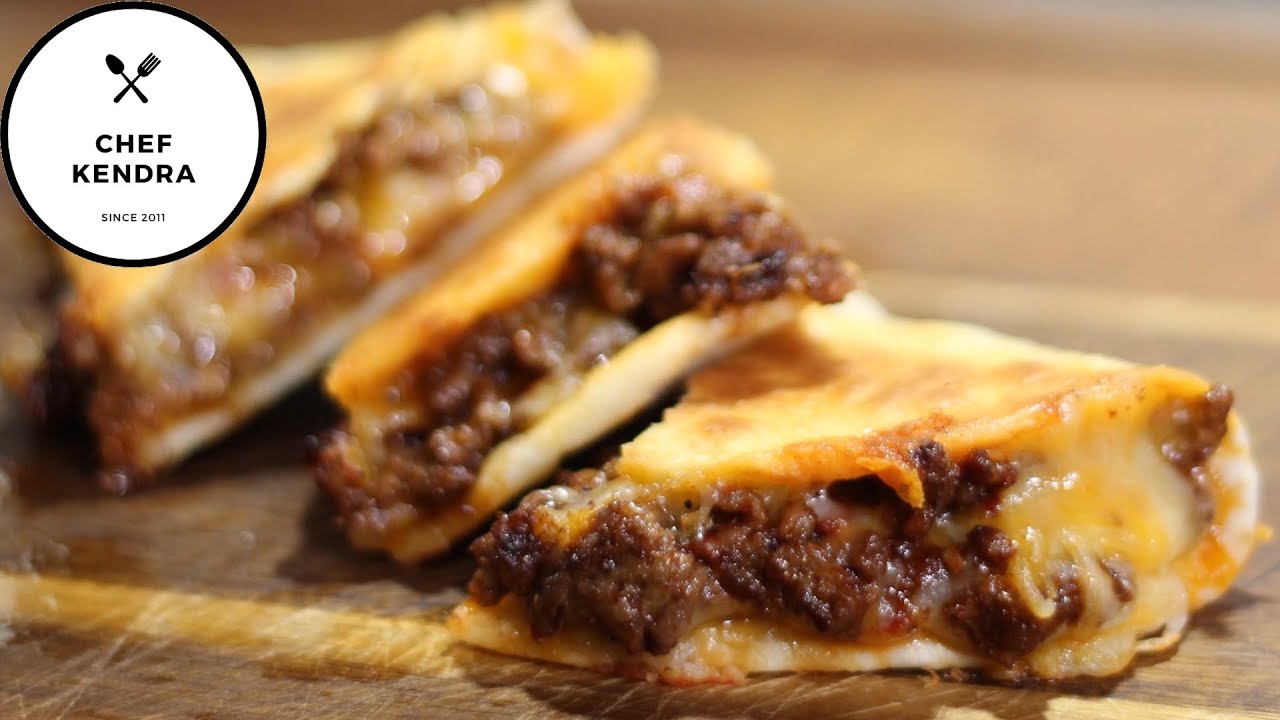 How To Make Beef and Cheese Quesadillas - YouTube