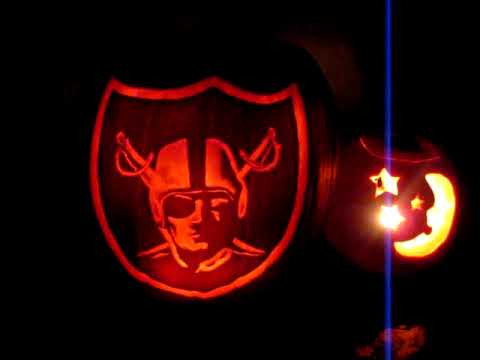 raiders pumpkin and carlas moon pumkin - YouTube