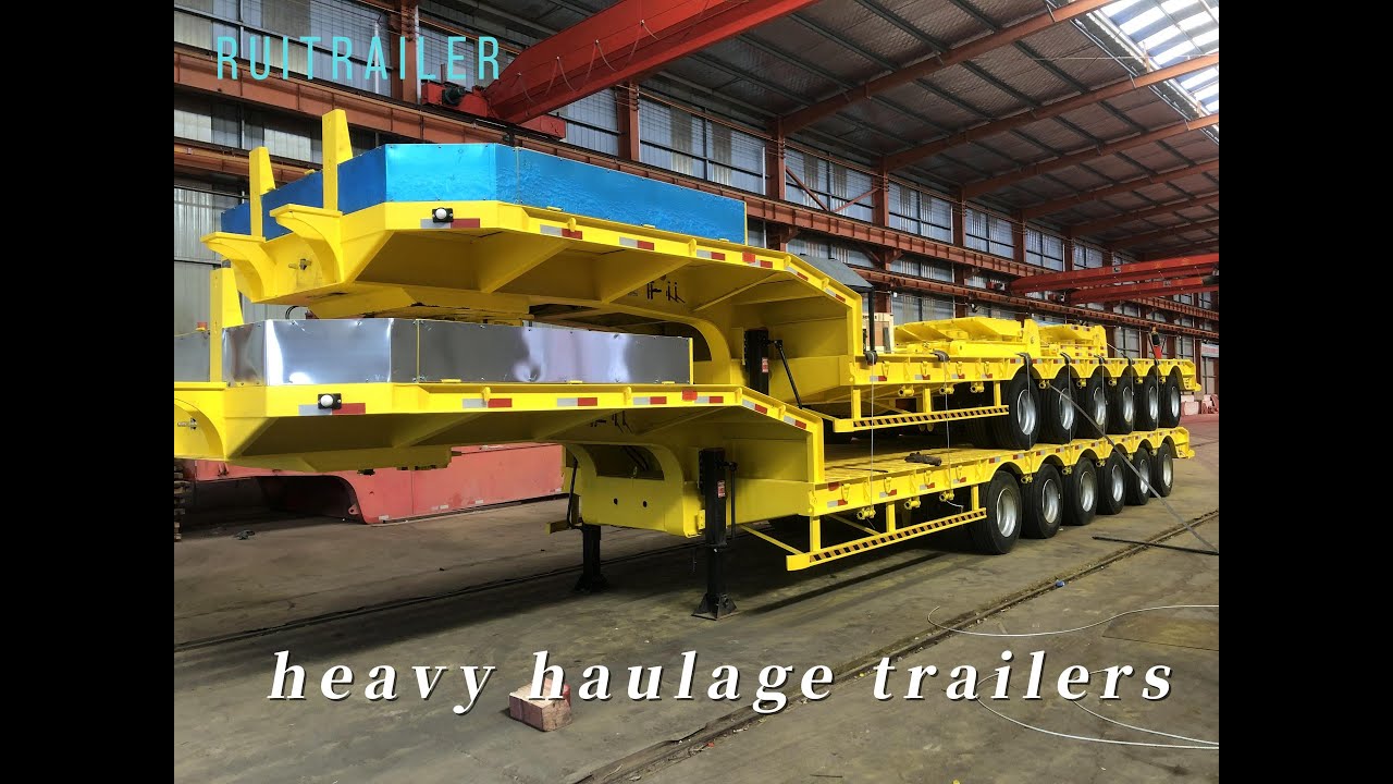 Heavy Haulage Trailers Are Engineered To Bear Massive Loads - YouTube