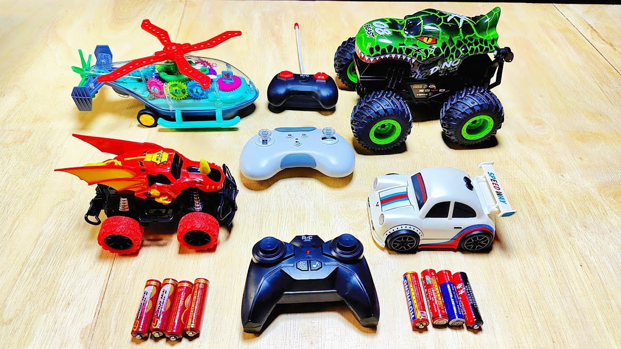 Collection & Unboxing RC Mini Drift Car ,Wild Monster Truck ,Dinosaur ...