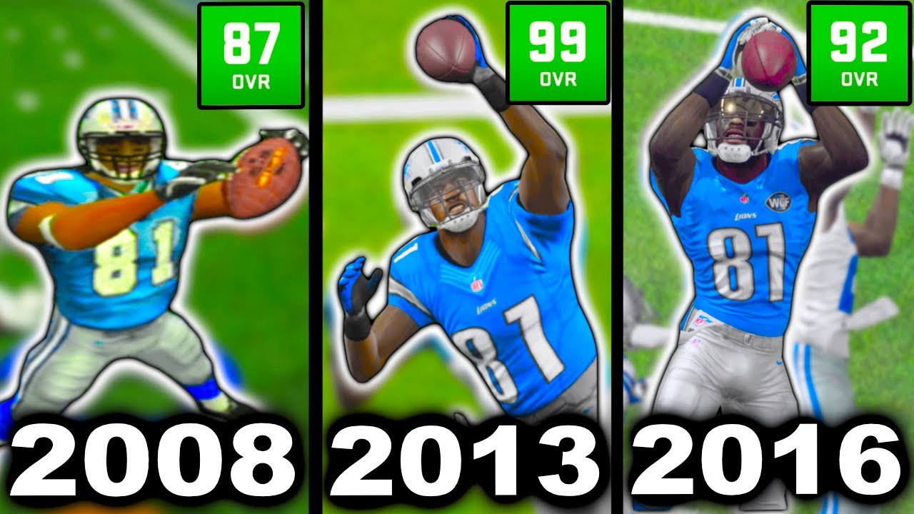 Catching A Touchdown With Calvin Johnson In EVERY SINGLE Madden ...
