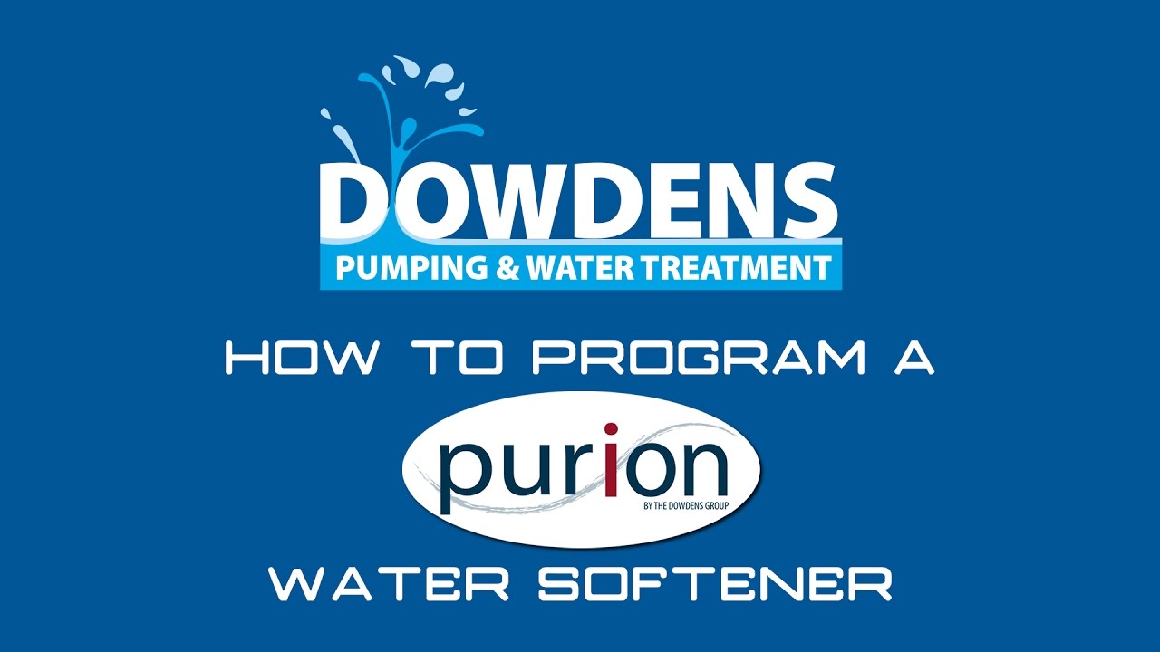 How to program a PURION 12” Water Softener - YouTube
