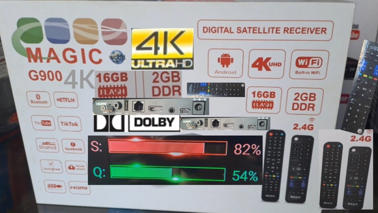 Magic G900 4K UHD Android SatelliteReciver | 2040 Model Air Sync Z ...