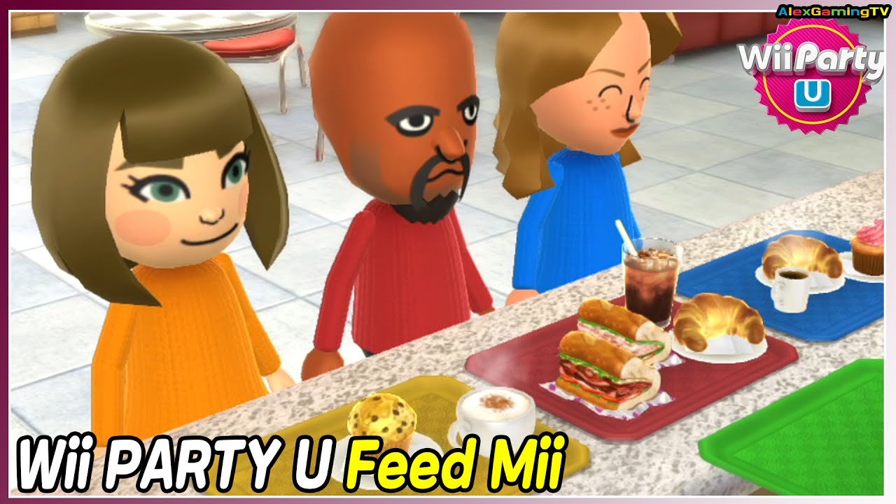 Wii Party U - Feed Mii 🎵 (Eng Sub, Play movies 63) Kathrin vs Matt vs ...