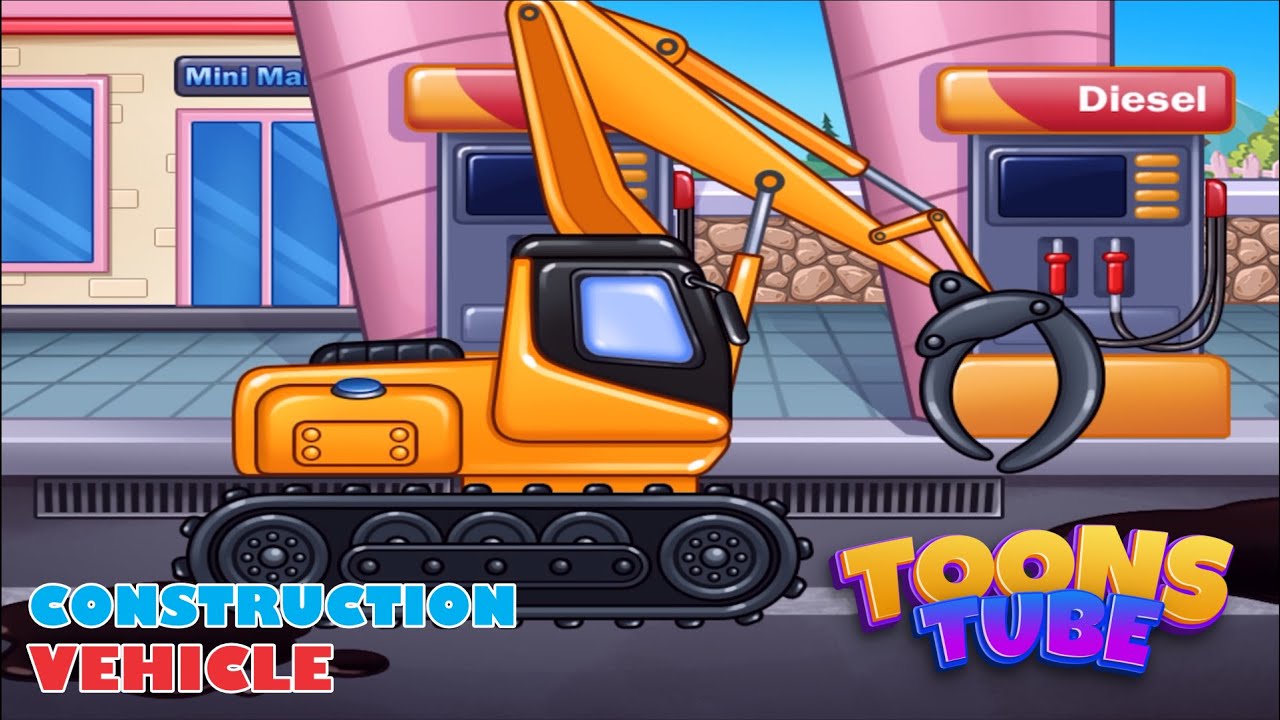 CONSTRUCTION VEHICLE EP-01 | KIDS CARTOON | ANIMATION | VIDEO FOR KIDS ...