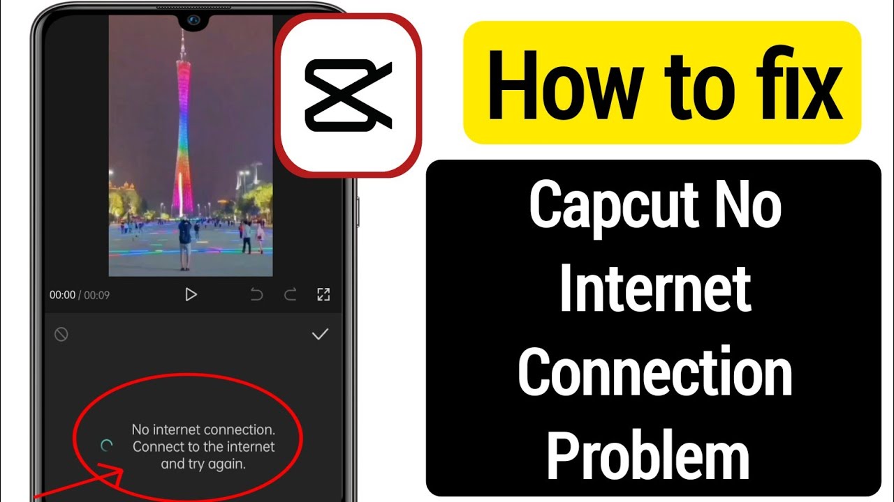 Capcut no internet connection problem fix | How to solve capcut no internet problem | Capcut ...