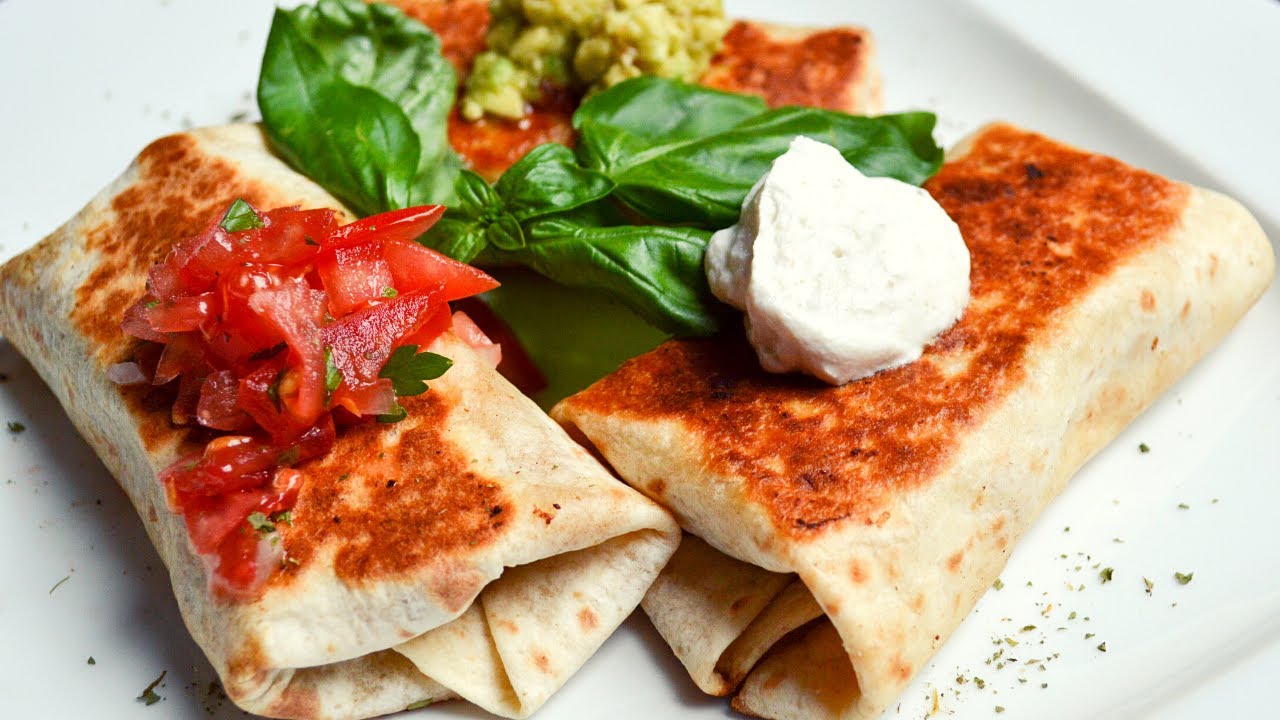 How to Make Chimichangas | Easy and Simple Vegetarian Chimichangas ...