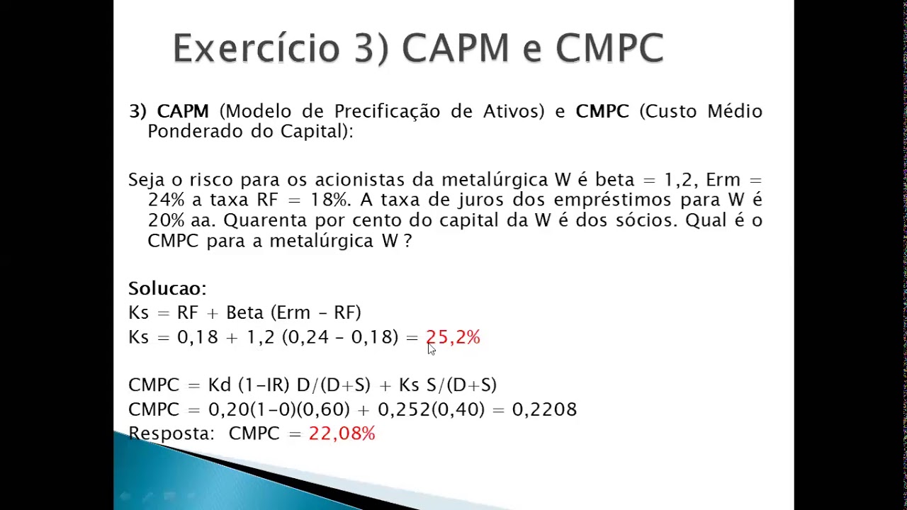 2020 05 27 20 43 38 Aula 2 CMPC Custo Médio Ponderado de Capital ...