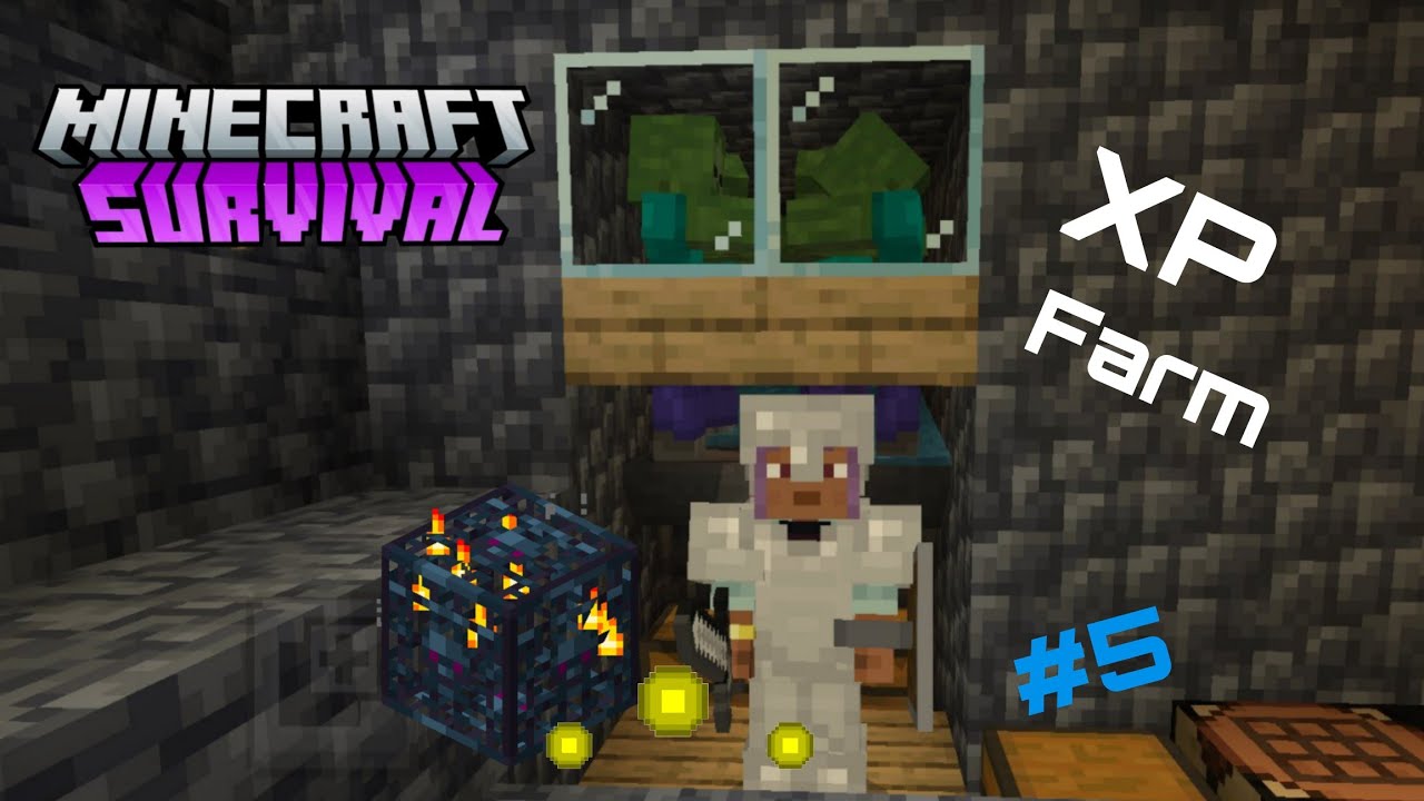 I made A Cave Zombie XP Farm |Minecraft survival series part 5 - YouTube