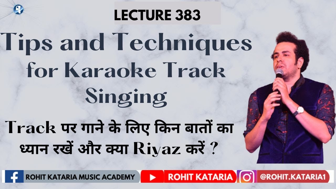 Master Karaoke Track Singing by these Tips & Techniques| Songs ...