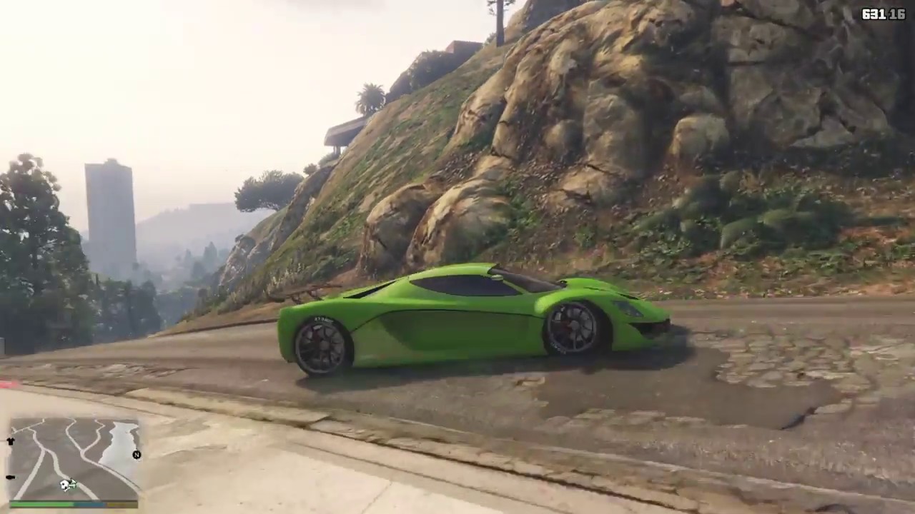 Grand Theft Auto V front flip in a car - YouTube