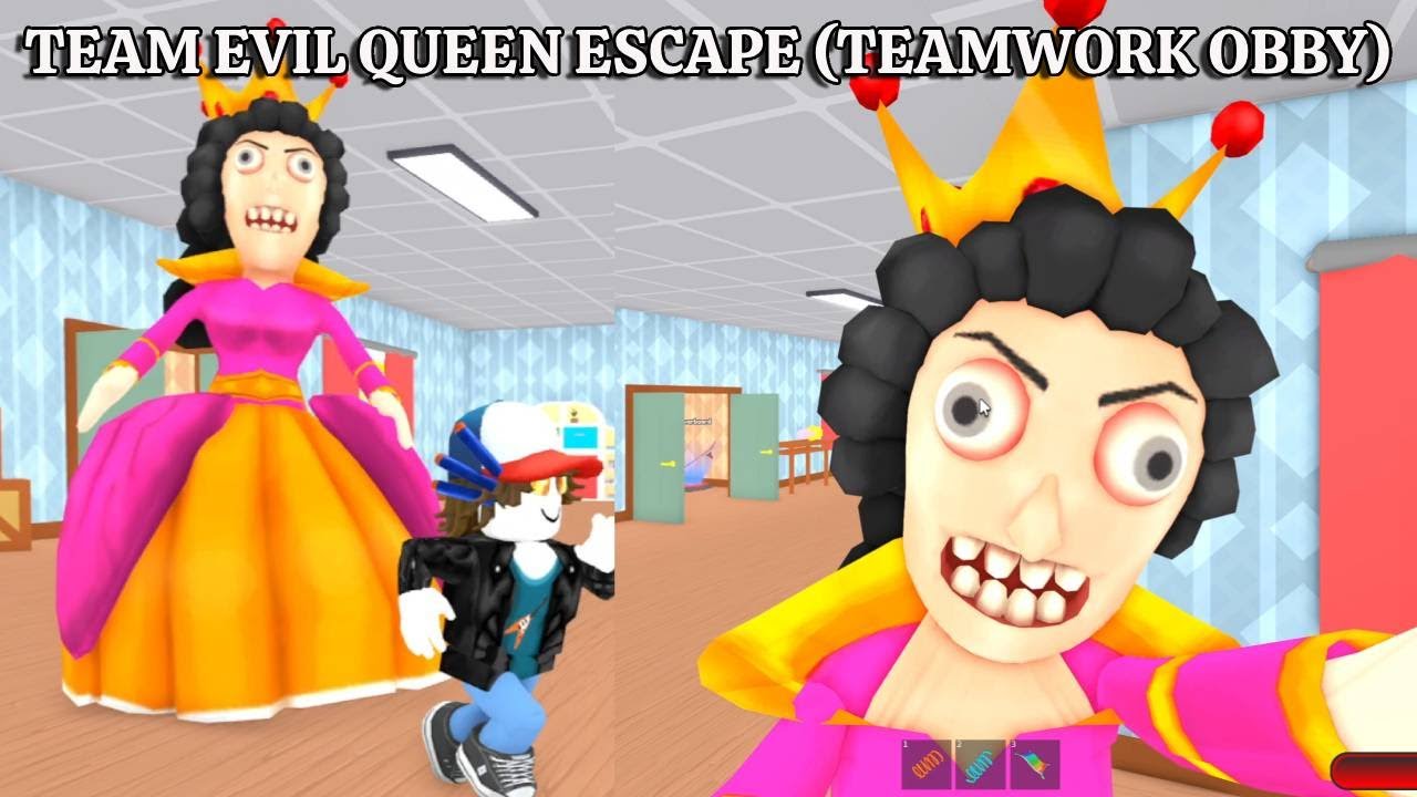 TEAM EVIL QUEEN ESCAPE (TEAMWORK OBBY) #roblox #gameplay - YouTube