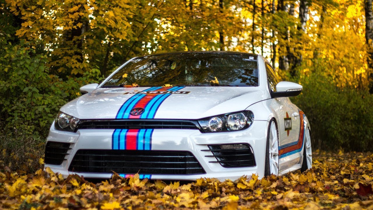 First in Latvia Bagged VW Scirocco Martini - YouTube