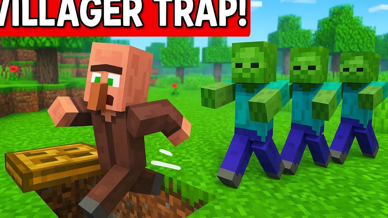 Villager Trap A Surprising Villager Trap Test Youtube