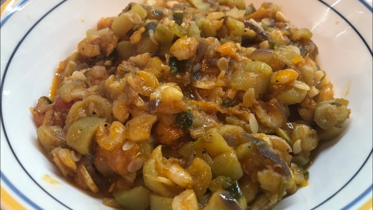 Recipe for Gingee/Jinge/Chinese Ochro Exotic Vegetable - YouTube