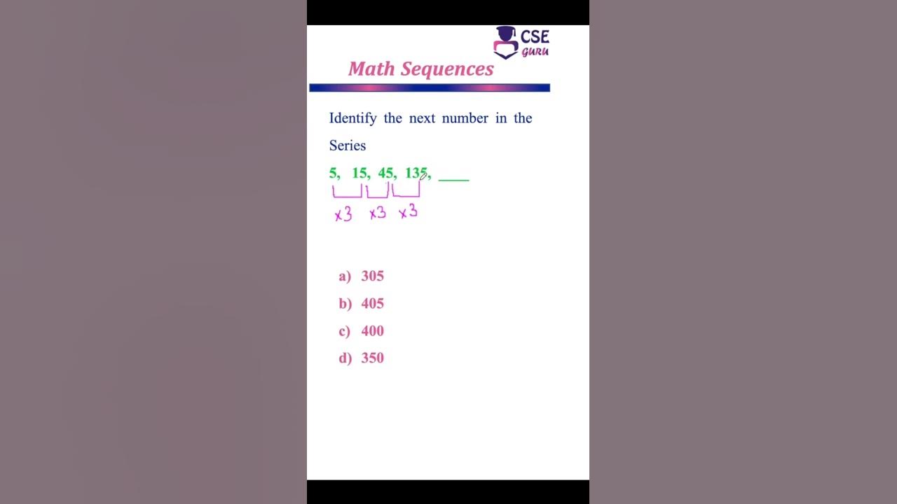 Identify the next number in the sequence #mathsequences #mathstricks #tricksandtips #maths # ...