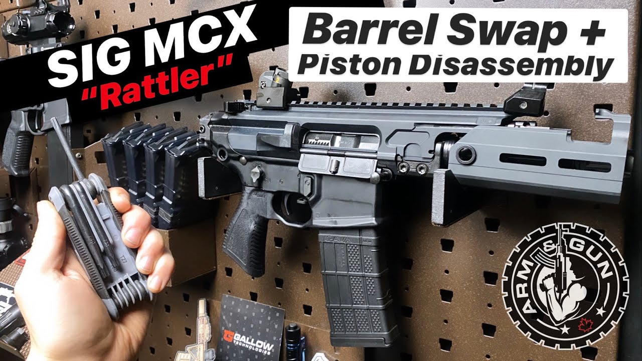SIG MCX Rattler Barrel Swap & Piston Disassembly - YouTube
