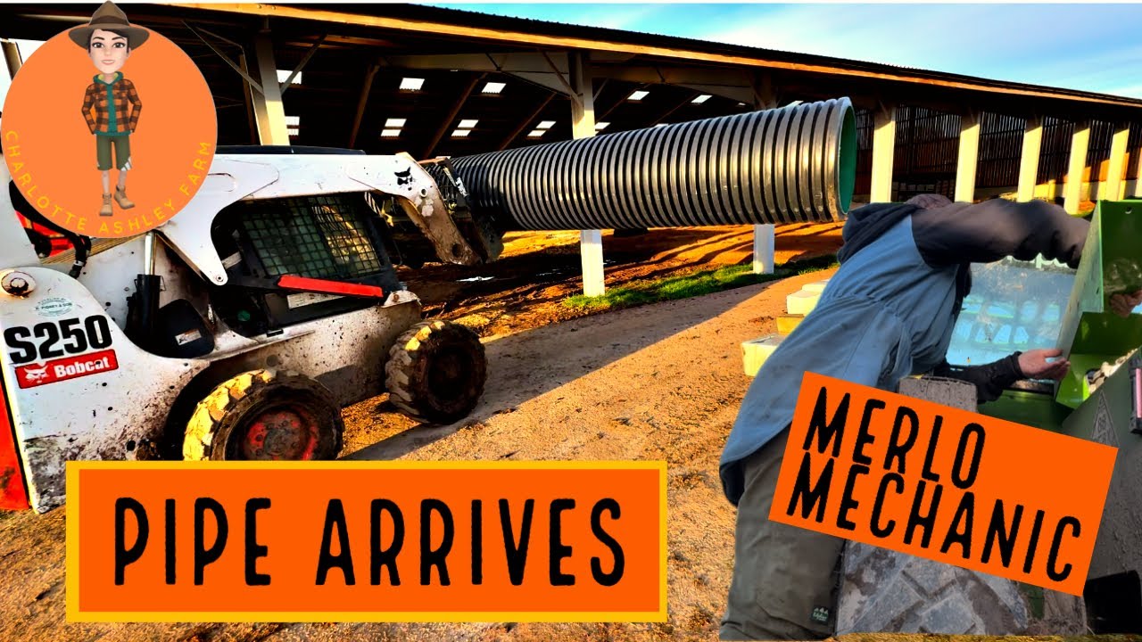 Making room for a big Irish delivery!! Pipes have arrived!! - YouTube