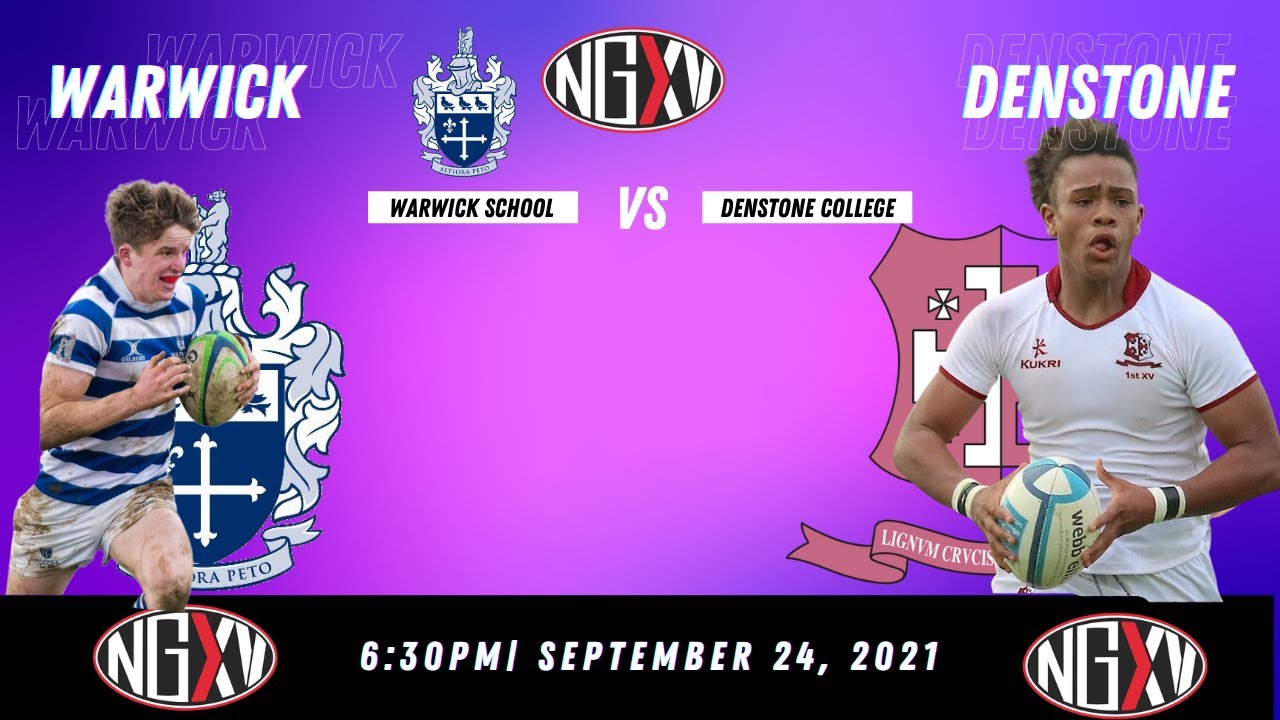 LIVE RUGBY: Warwick School v Denstone College - YouTube