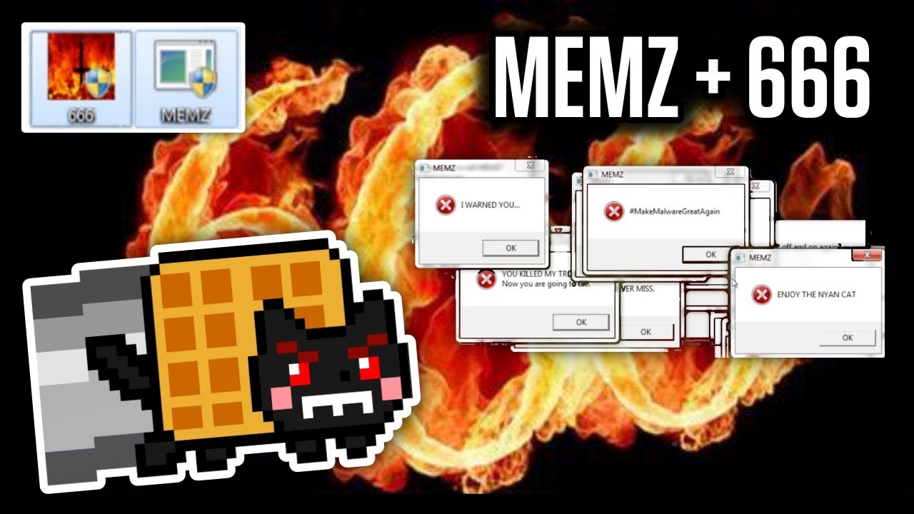 Virus MEMZ berubah menjadi SATANIS??? - MEMZ + 666.exe - YouTube