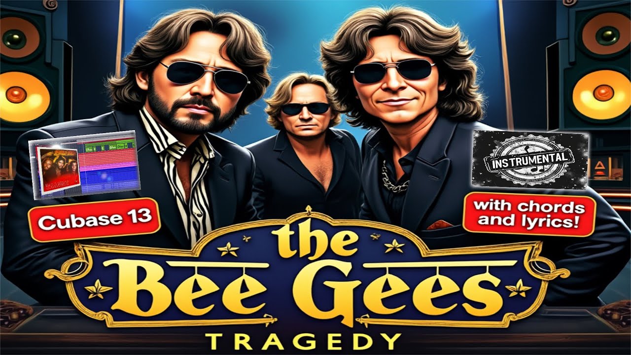 Bee Gees - Tragedy | Instrumental (with chords/lyrics) - YouTube