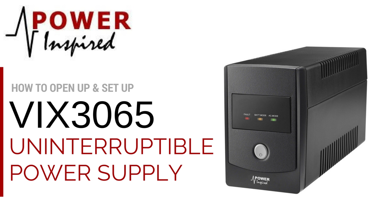 How to Open Up & Set Up your UPS Uninterruptible Power Supply | Power ...