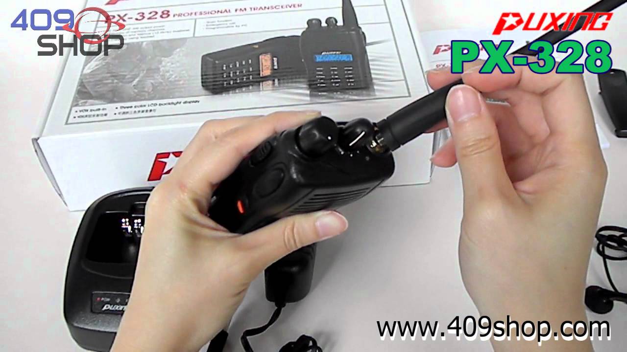 PUXING PX-328 UHF 400-470Mhz - YouTube