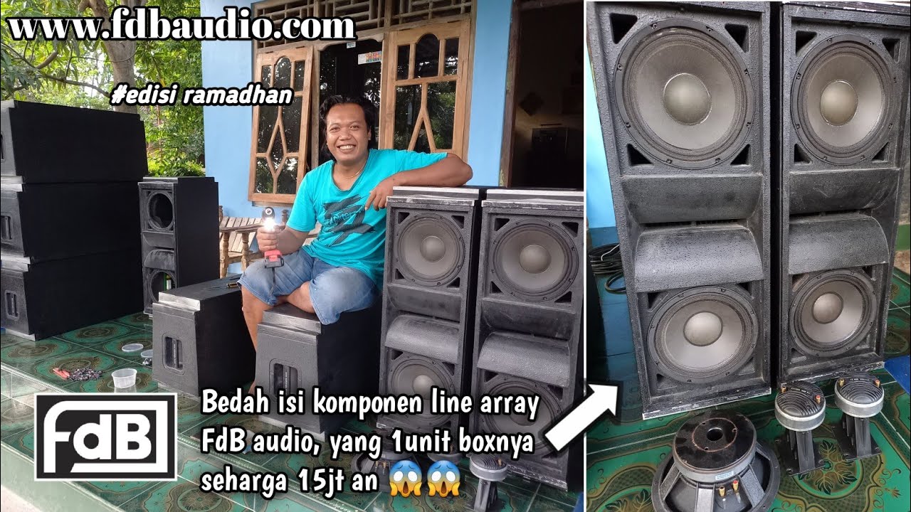 Bedah Isi Komponen Line Array FDB AUDIO Yang Harga Perboxnya 15jt an 😱😱 ...